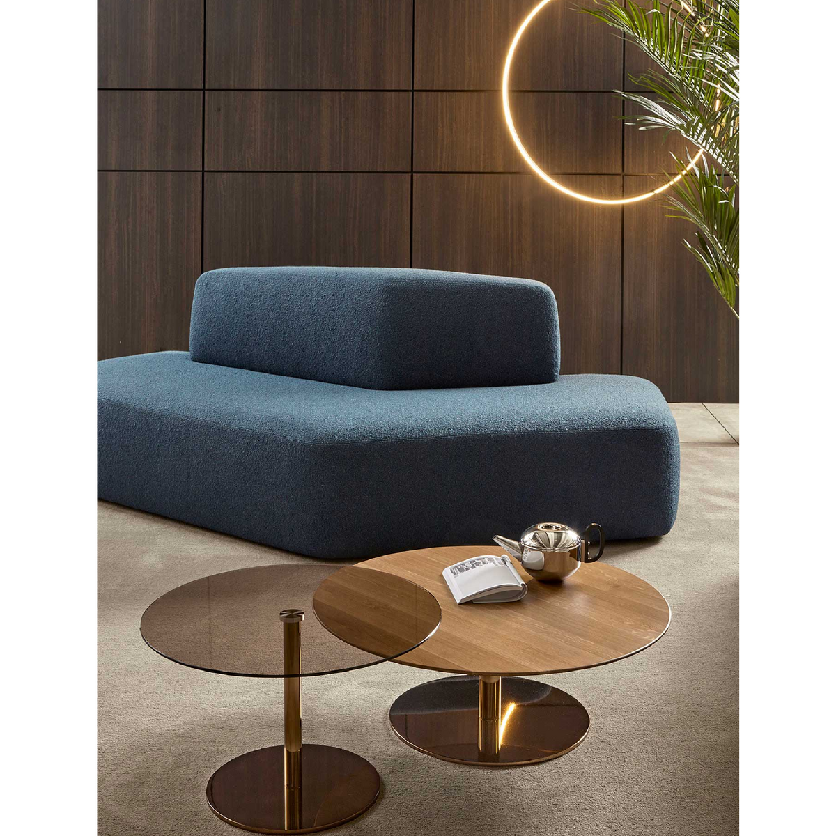Metal Base Round Coffee Table | Marelli Break | Italian Furniture – ITALIANFURNITURE.COM