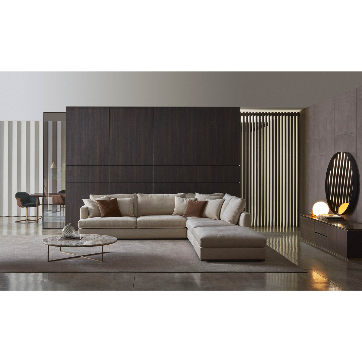 Metal Base Single-Armed Long Chair | Marelli Loft | Italian Furniture – ITALIANFURNITURE.COM