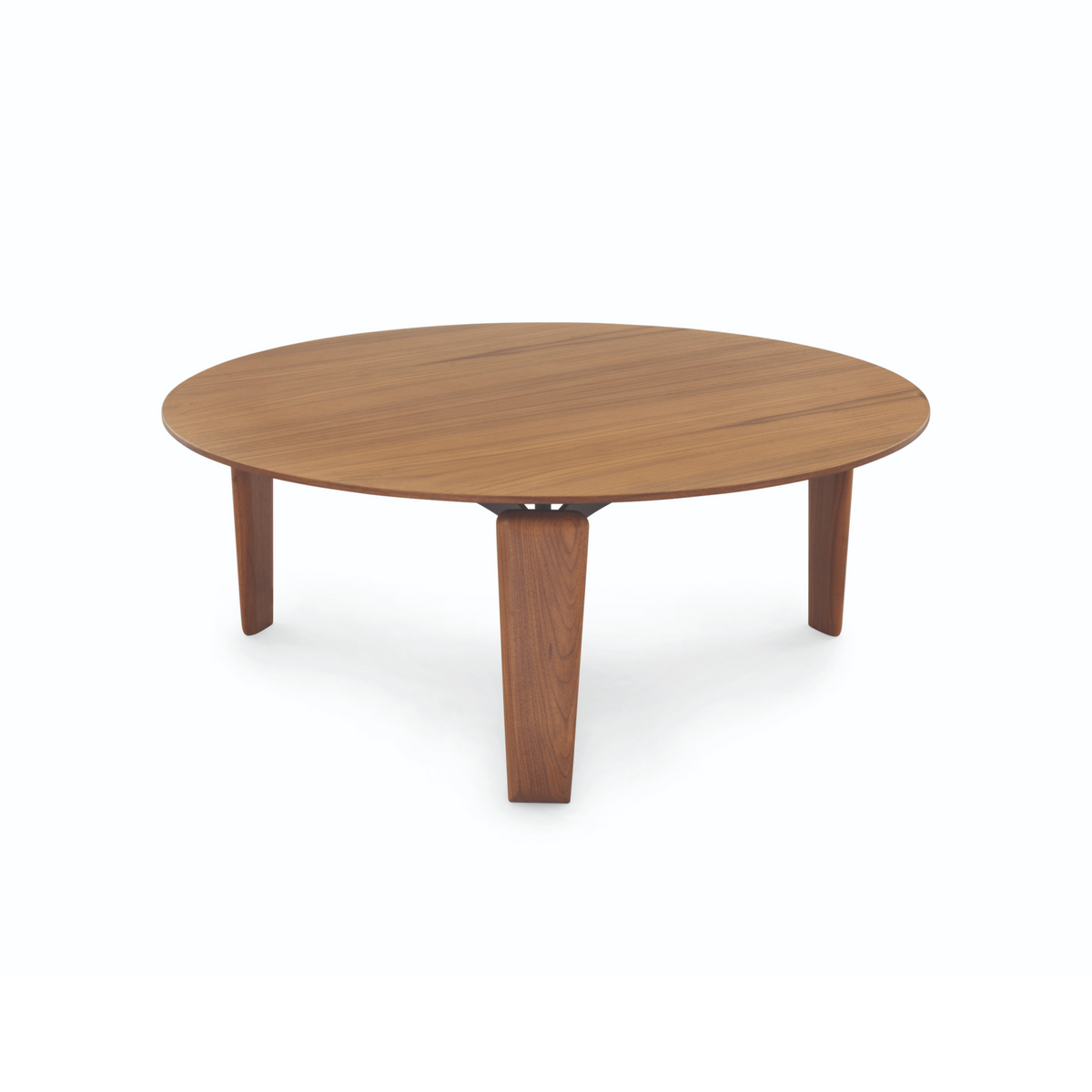 Wooden Round High Coffee Table | Arflex Tablet | Italian Furniture ...
