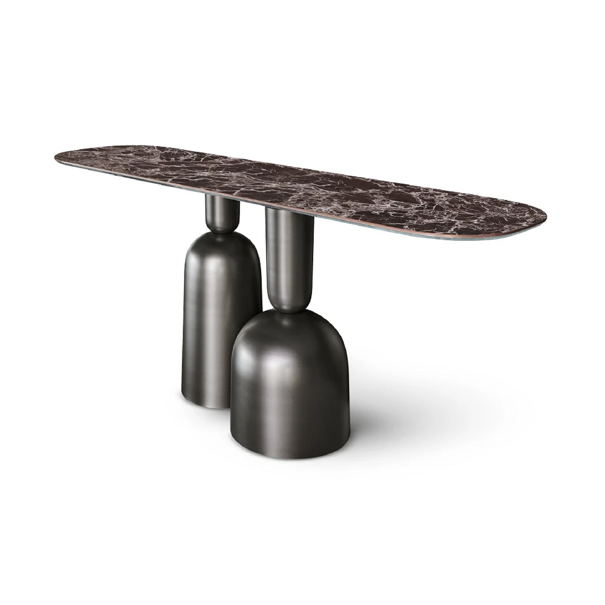 Glossy Marble Console Table | Bonaldo Cop | Italian Furniture ...