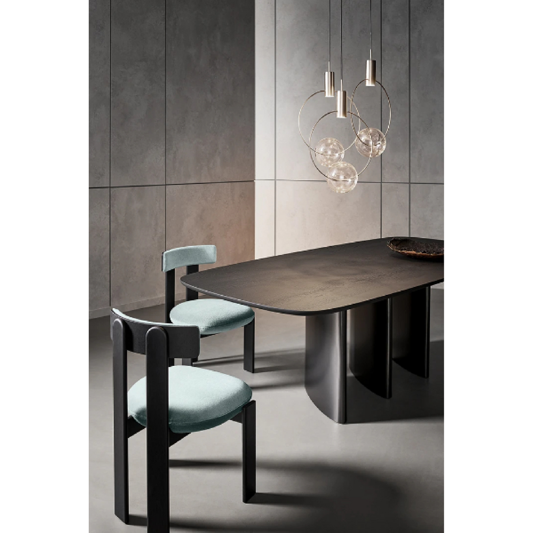 Wooden Base Three-Legged Dining Table | Bonaldo | Italian Furniture ...
