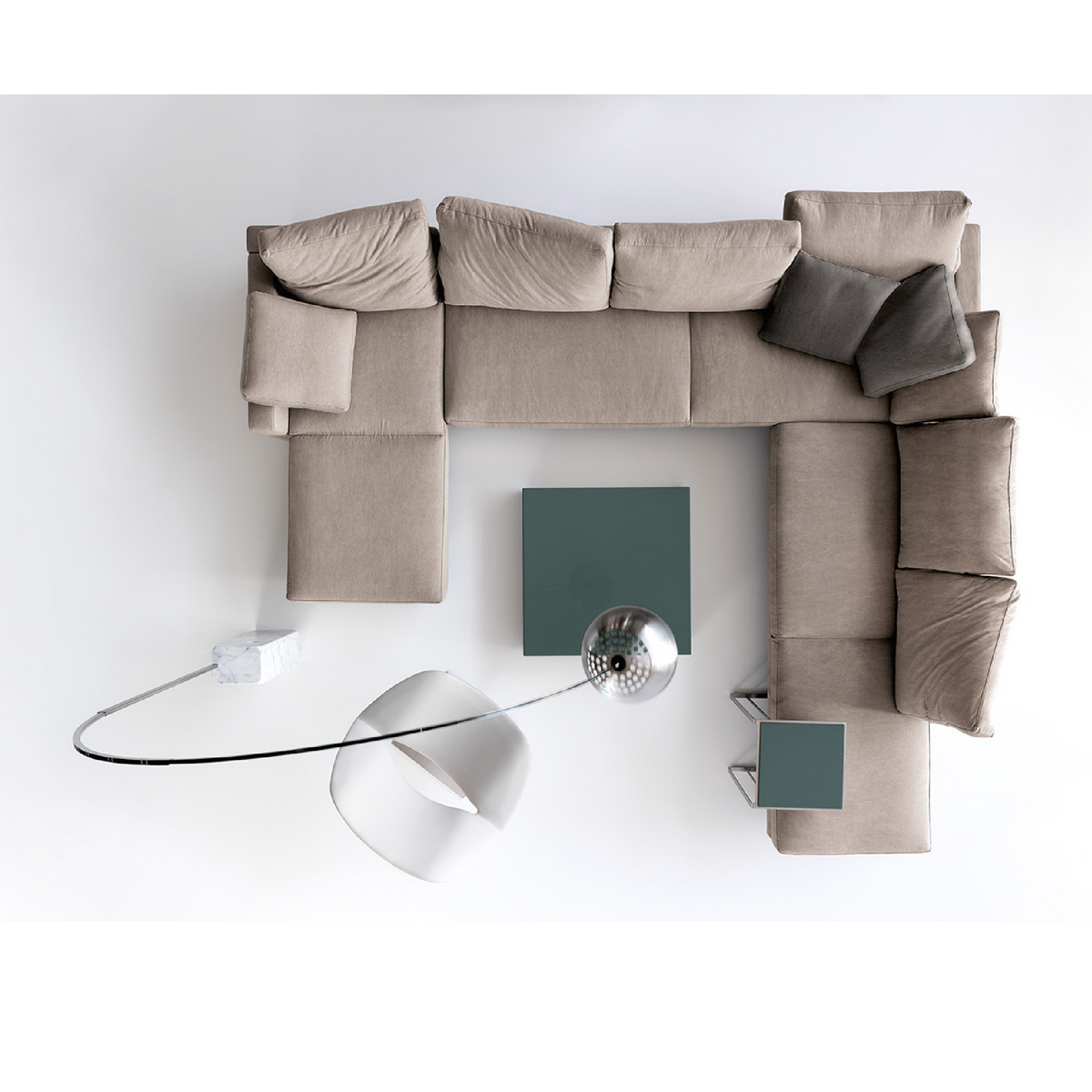 U-Shaped Modular Sofa | Dema Babiloniadue | Italian Furniture ...