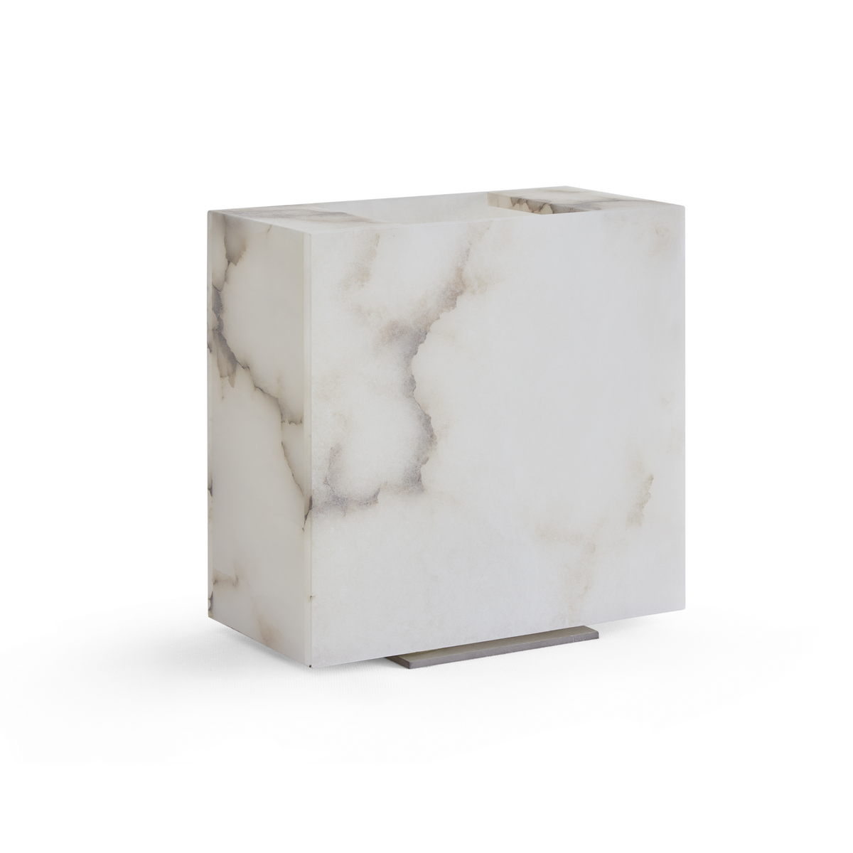 White Alabaster Table Lamp | Dema Cubo | Italian Furniture ...