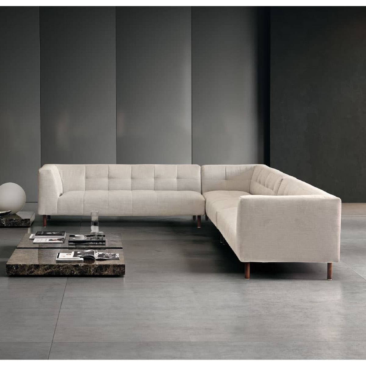 Grid-Tufted Modular Sofa | Dema Scacco | Italian Furniture ...