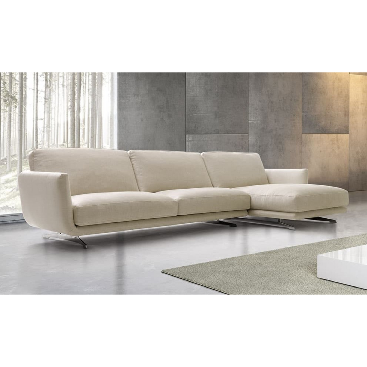 Steel Feet Modular Sofa | Dema Slim | Italian Furniture ...