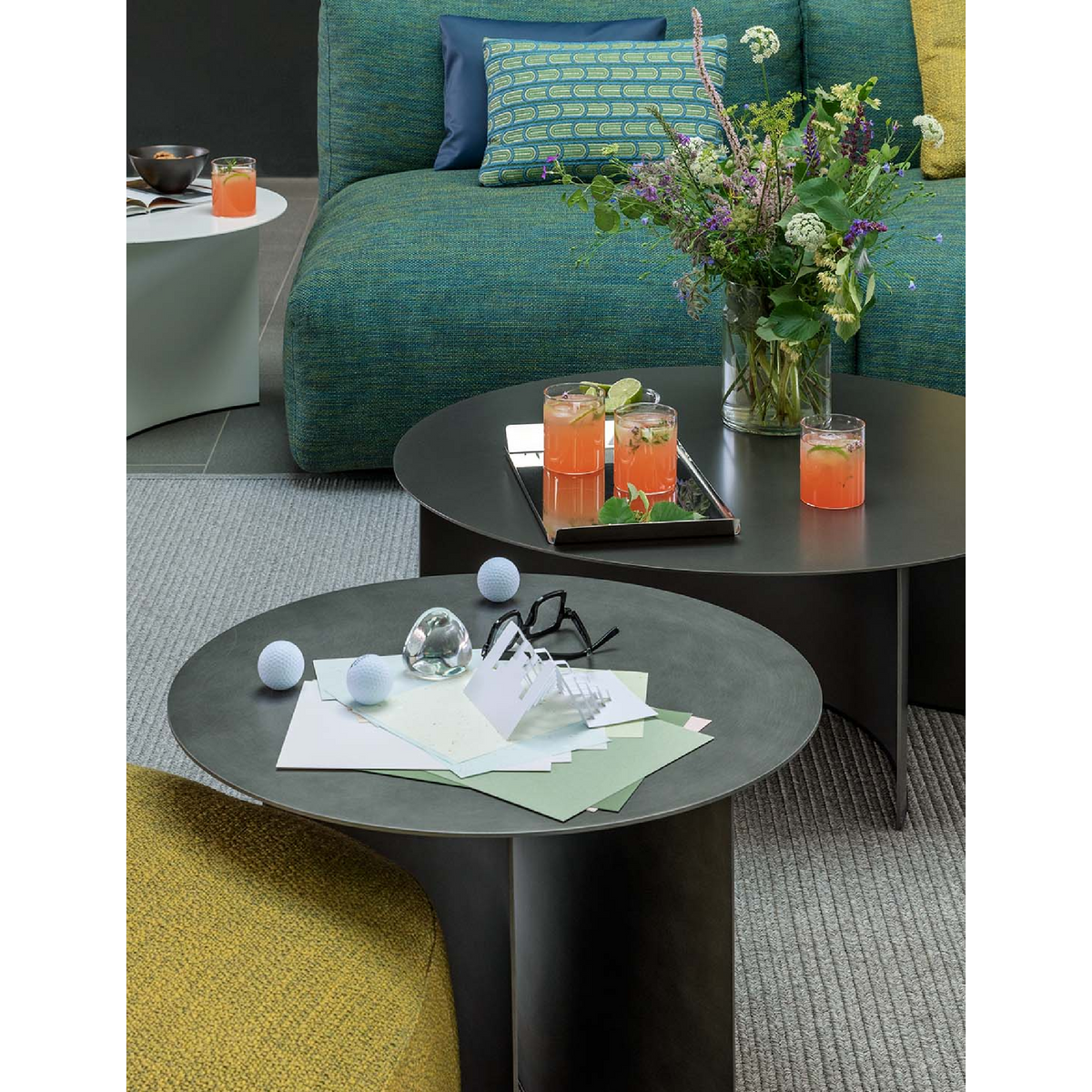 Canvas Outdoor 3-Seater Sofa | Flou Fiocco | Italian Furniture ...