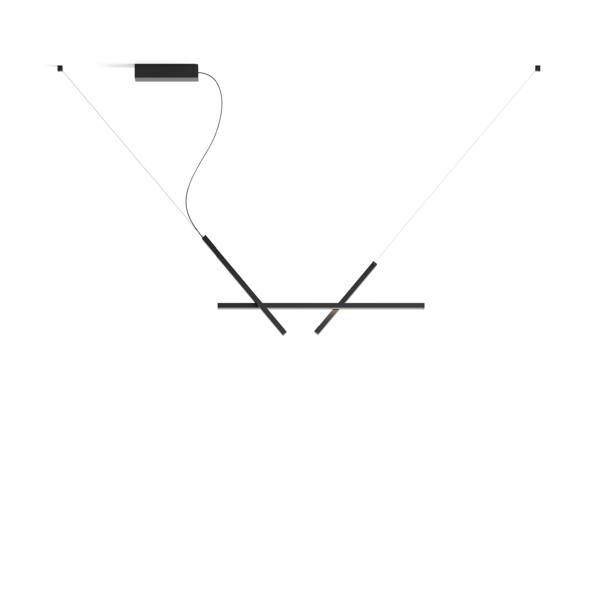 Aluminium Bar Hanging Lamp | Luceplan Across | Italian Furniture ...