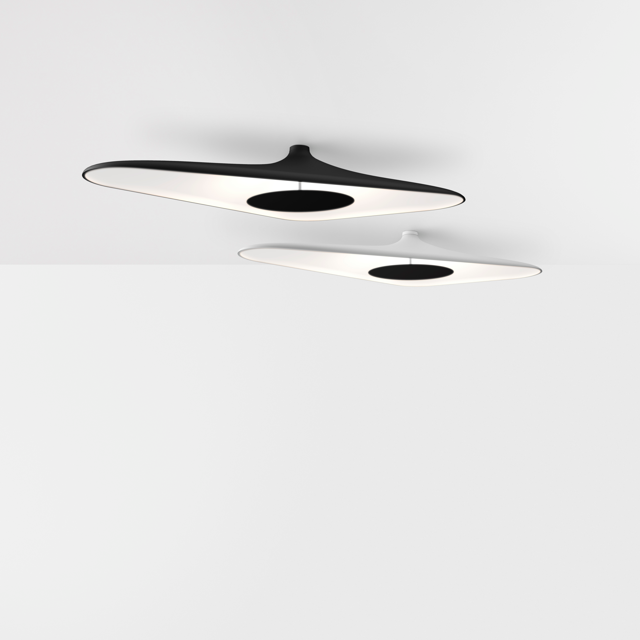 Freeform Modern Ceiling Light | Luceplan Soleil Noir | Italian ...