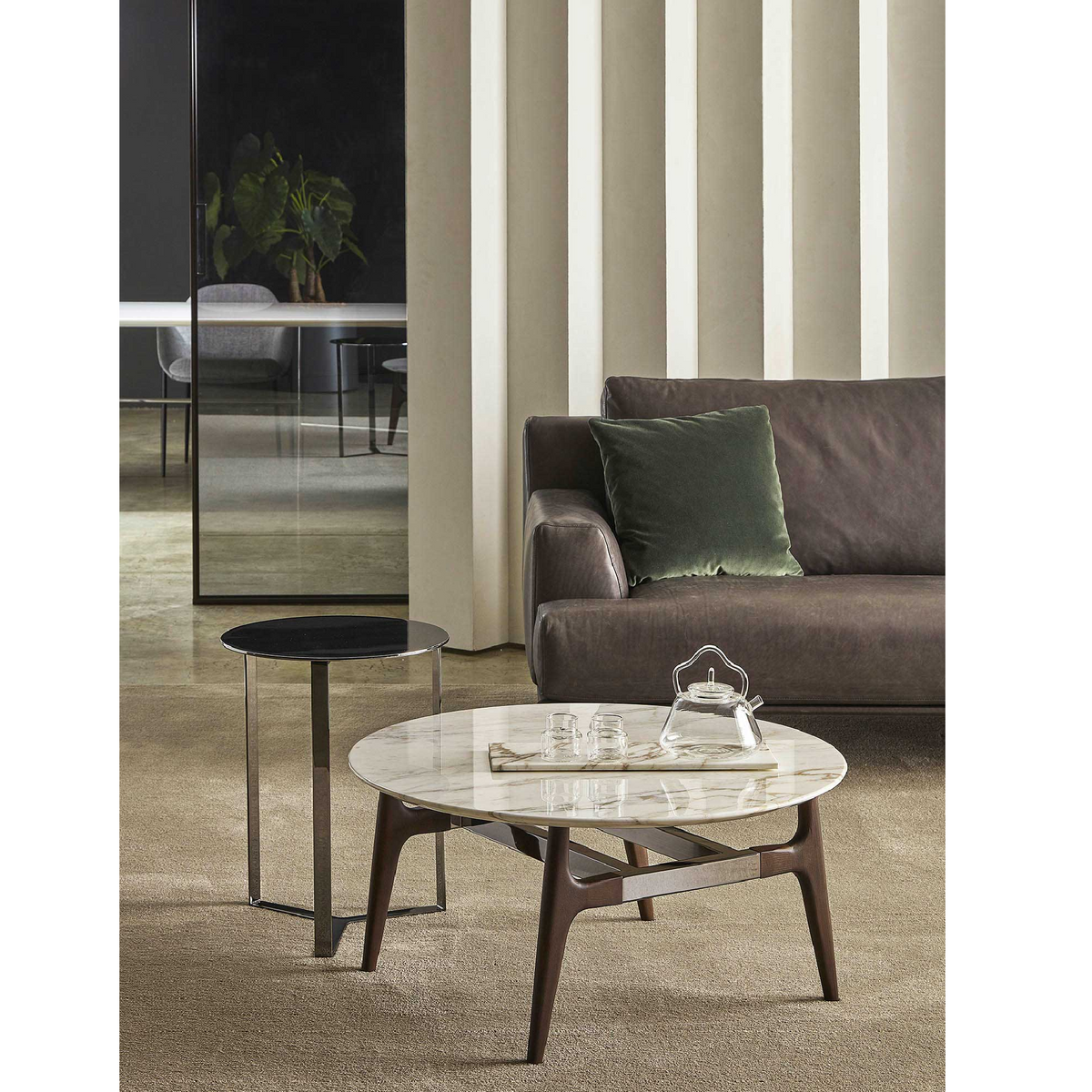 Round Marble Coffee Table | Marelli Dune | Italian Furniture ...