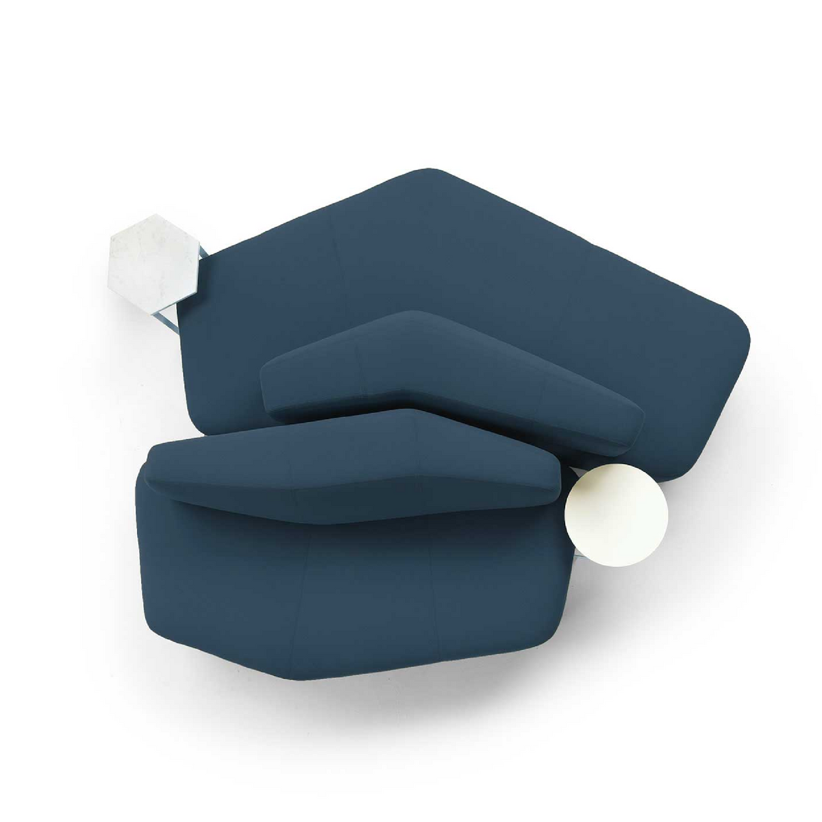 Triangular Modern Sofa | Marelli Atacama | Italian Furniture ...