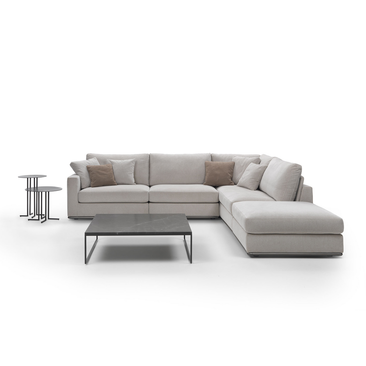 Metal Base Sofa Bed Side Element | Marelli Oliver | Italian Furniture ...