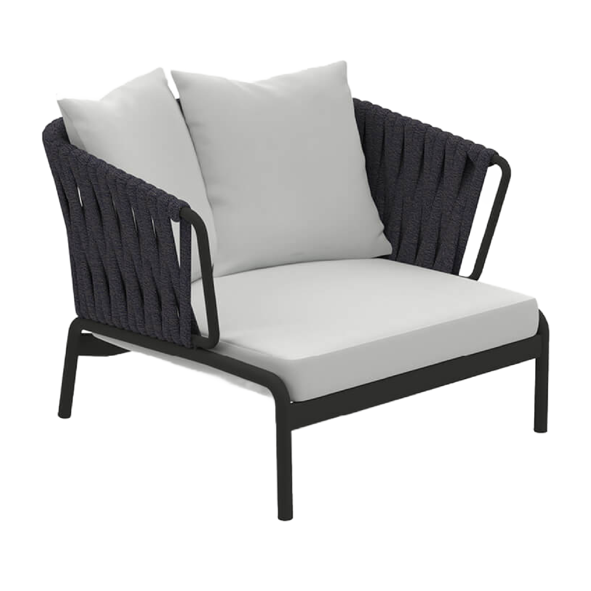 Padded Back Outdoor Armchair | Roda Spool | Italian Furniture ...