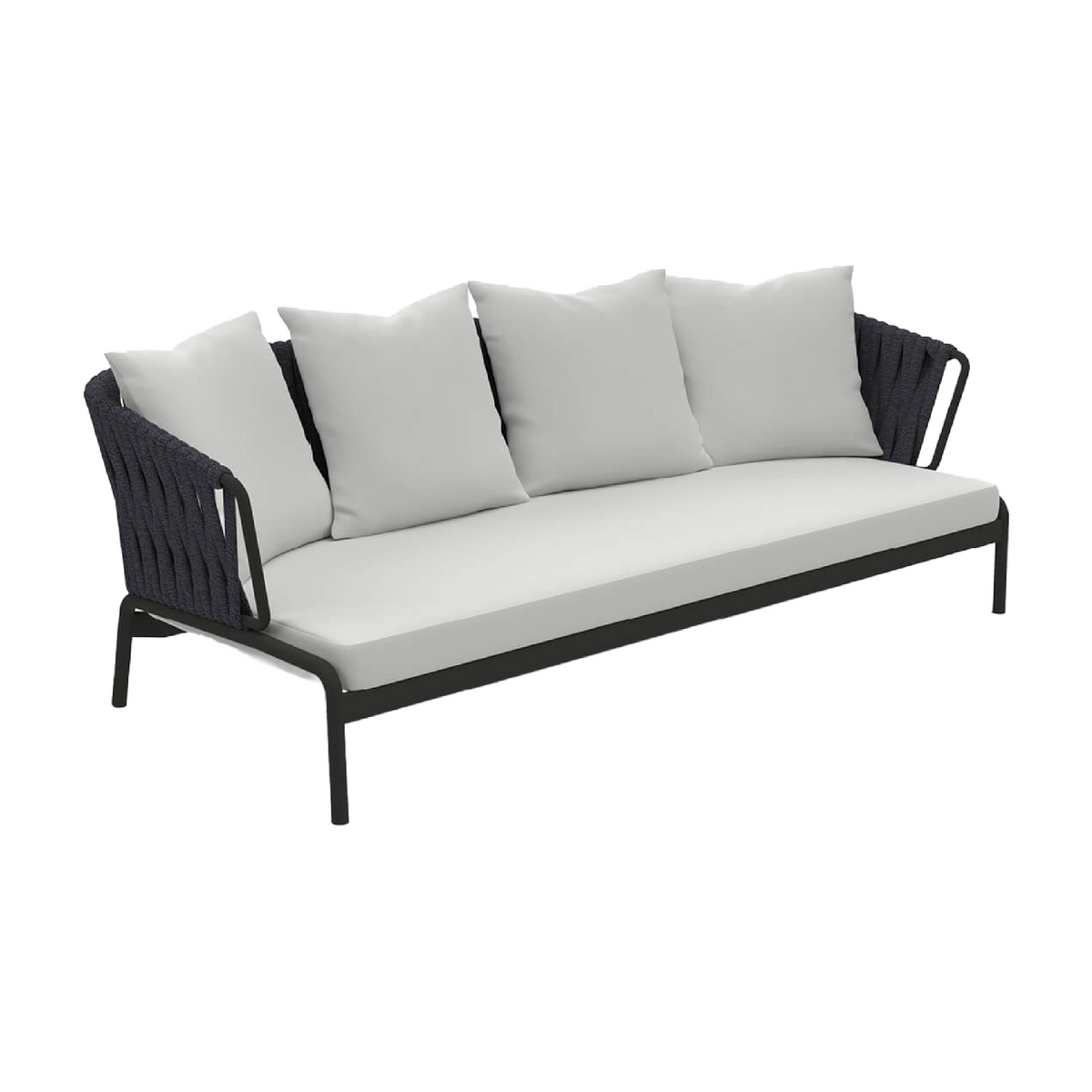 Padded Back 3-Seater Outdoor Sofa | Roda Spool | Italian Furniture ...
