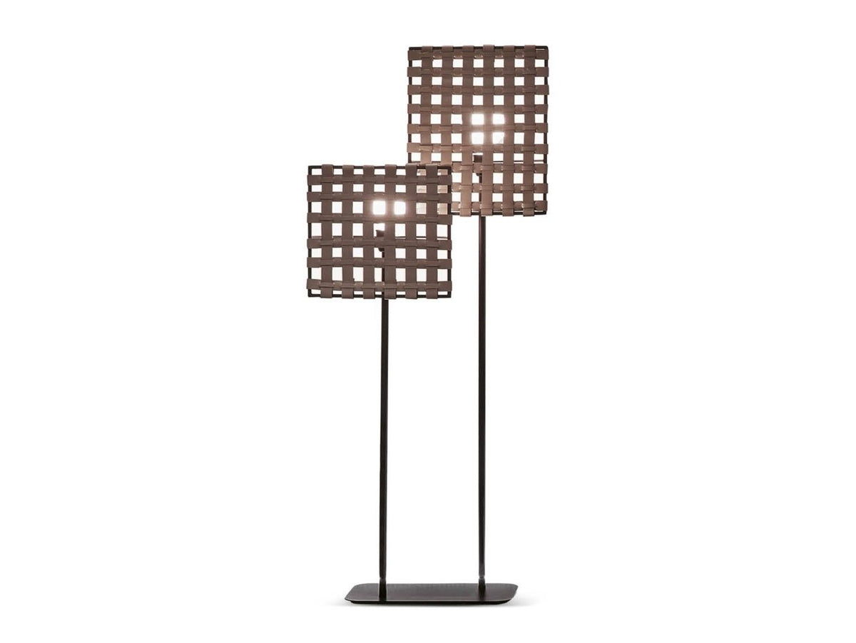 Braided Leather Floor Lamp | Dema Royal | Italian Furniture ...