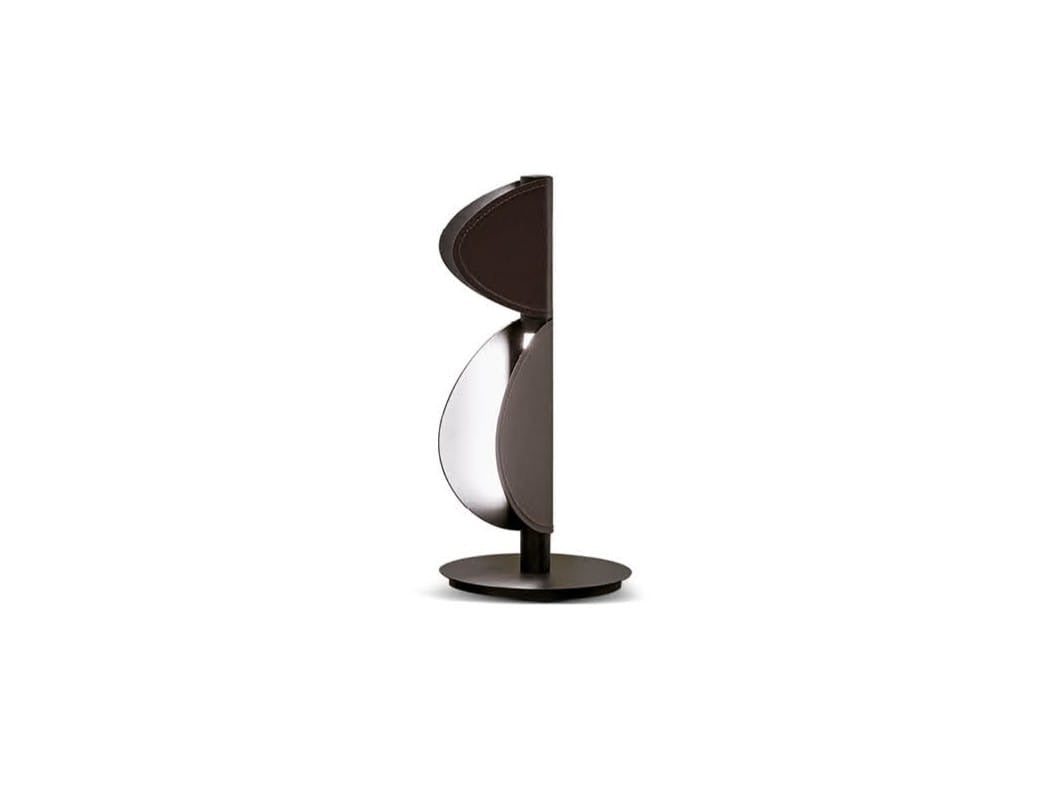 Leather Covered Spiral Table Lamp | Dema Spin | Italian Furniture ...